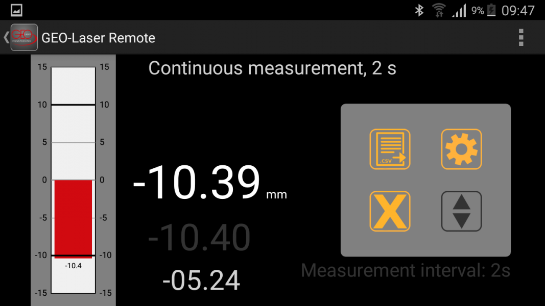 The GEO-Laser app – GEO-Laser